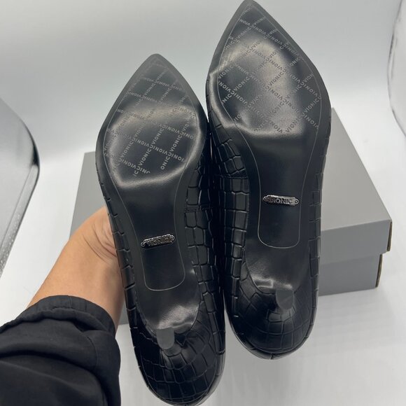 Vionic | Shoes | Brand New Vionic Kit Josie Croc Kitten Heels In Black ...